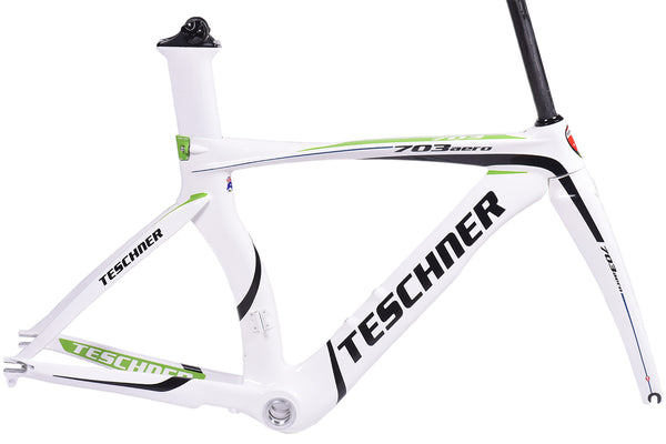 TESCHNER 703 TT/TRI Frameset Red & White - Bikehaus